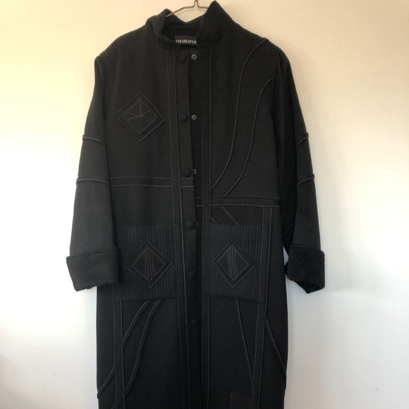 COLORATURA | Jackets & Coats | Coloratura Long Wool Hand Sewn Black ...
